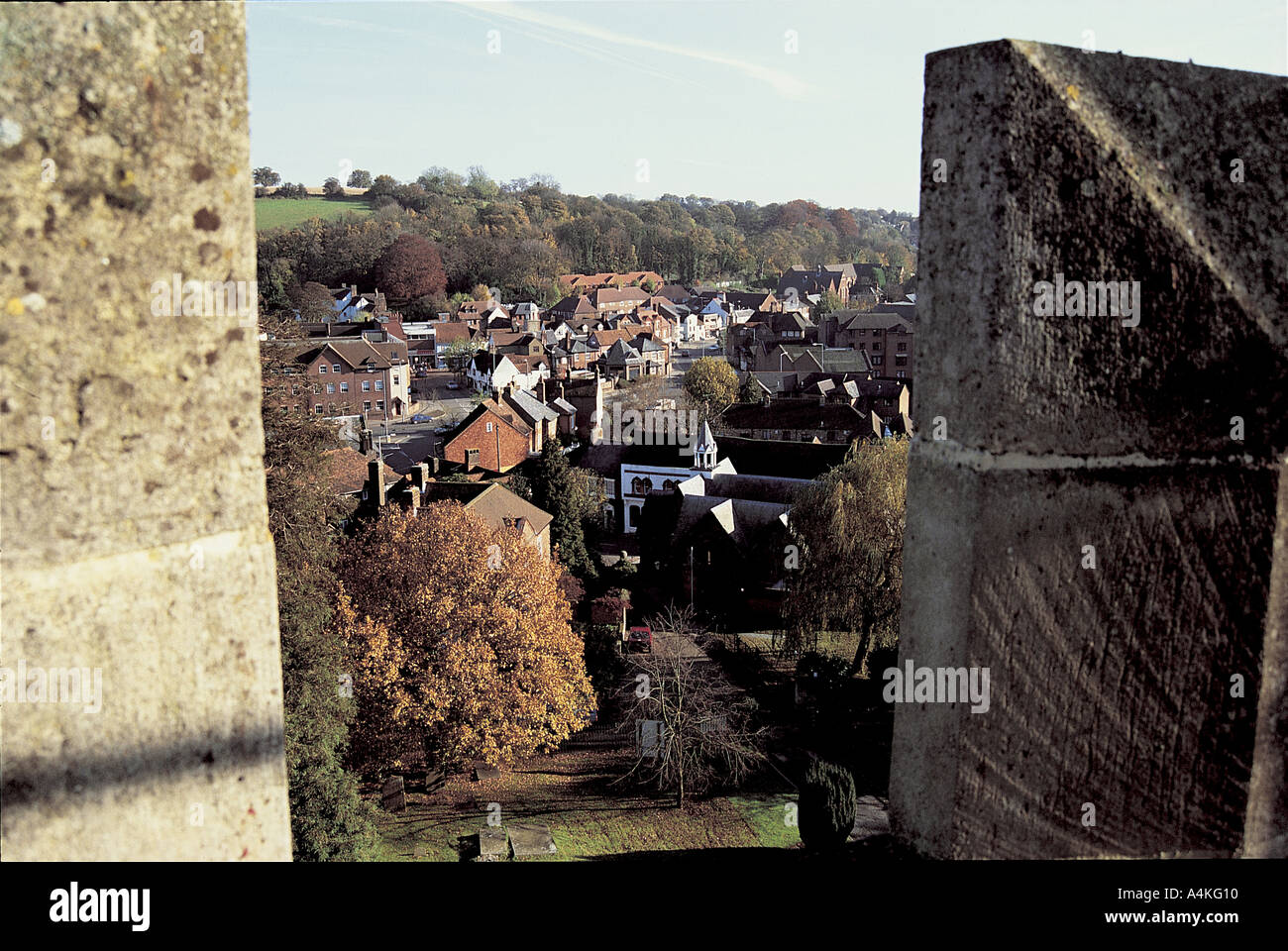 View from St Mary's church over Chesham Stock Photo - Alamy