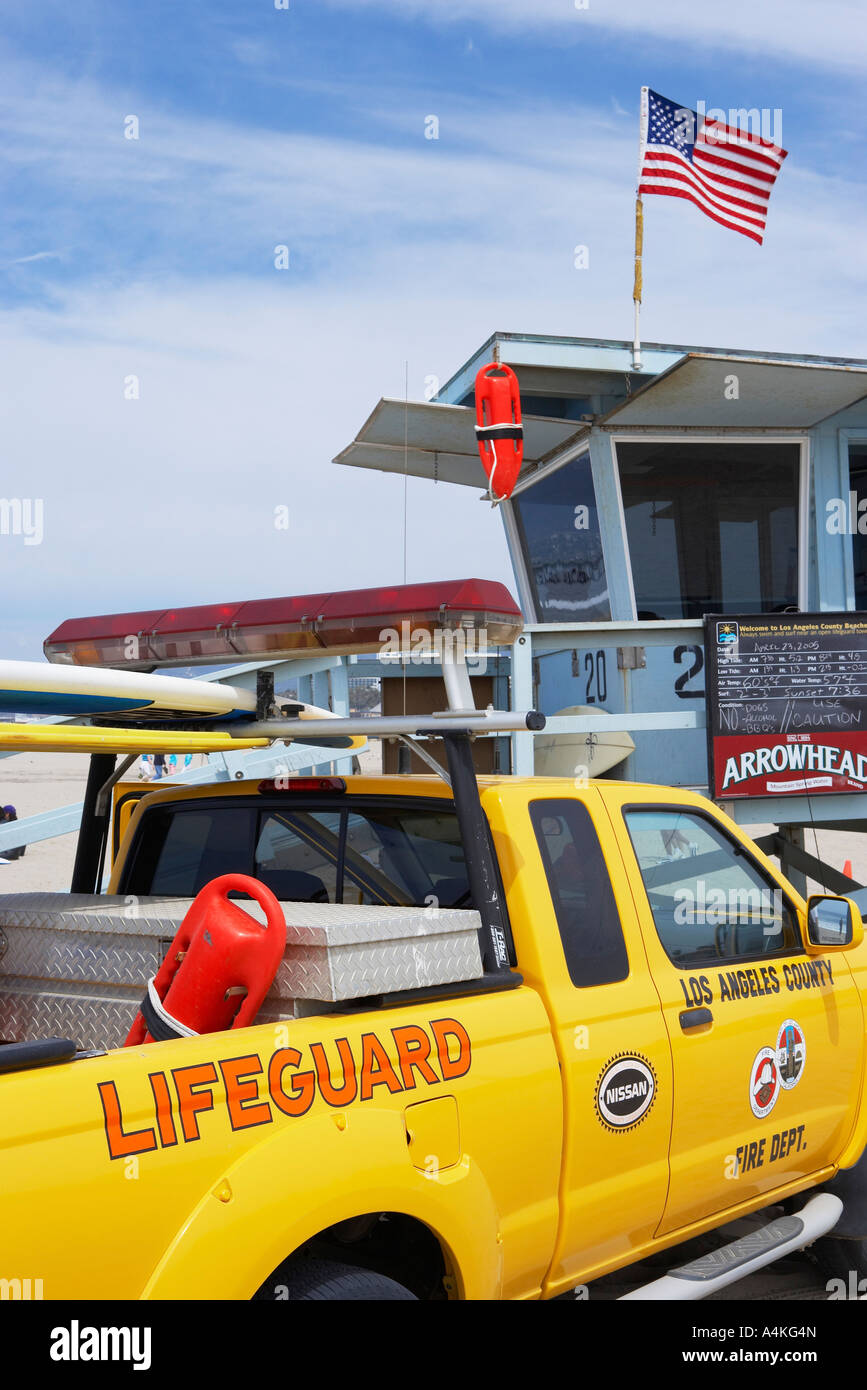 Lifeguard car santa monica hi-res stock photography and images - Alamy