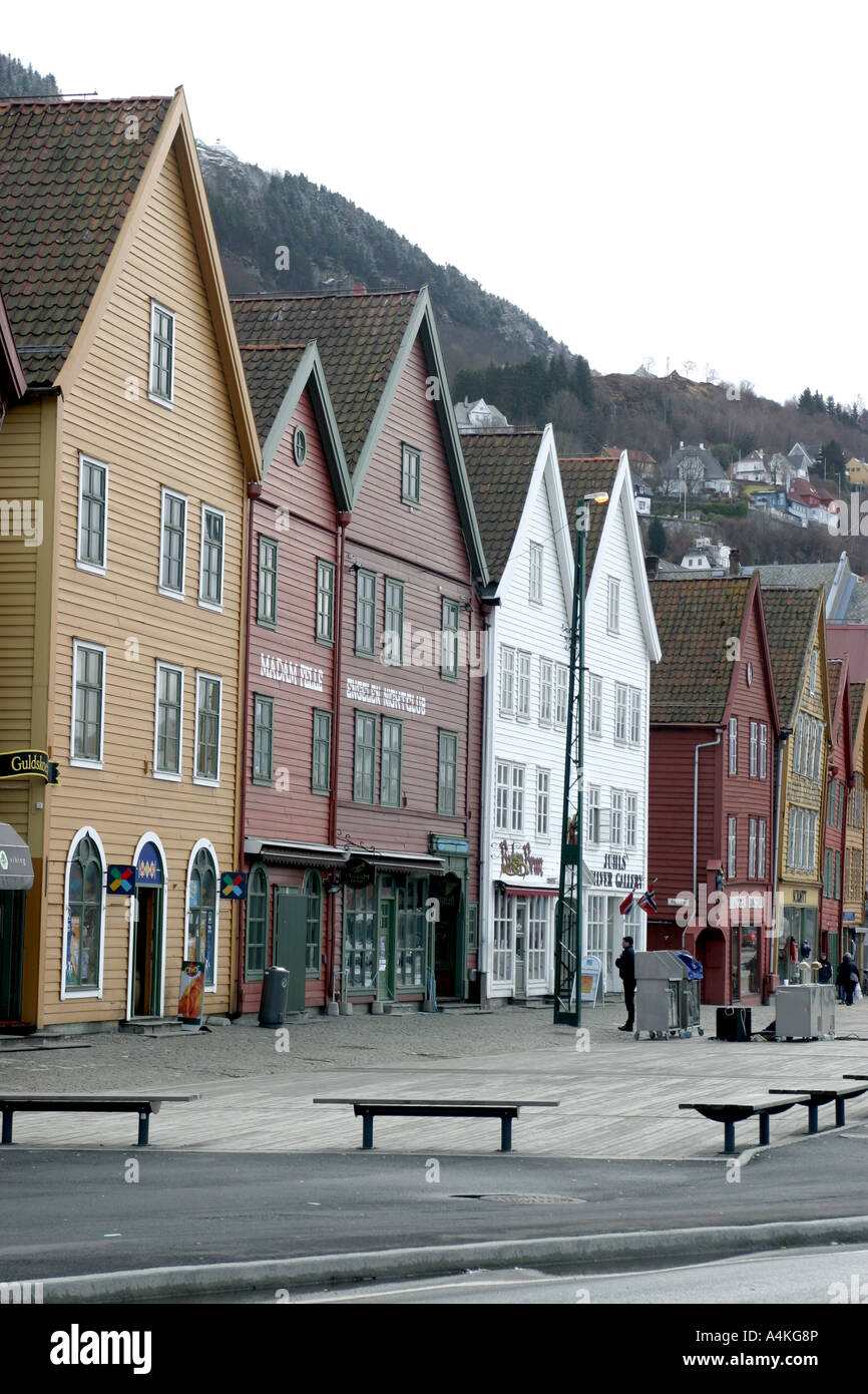 Shop fronts Bergen Norway Stock Photo - Alamy