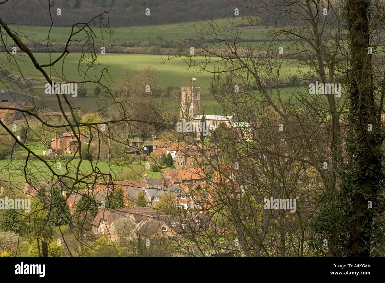 Aldbury village pond hi-res stock photography and images - Alamy
