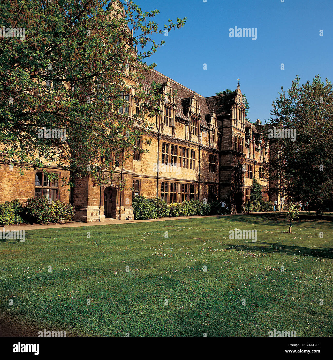 The Jackson Building in the Front Quad of Trinity College, Oxford Stock ...