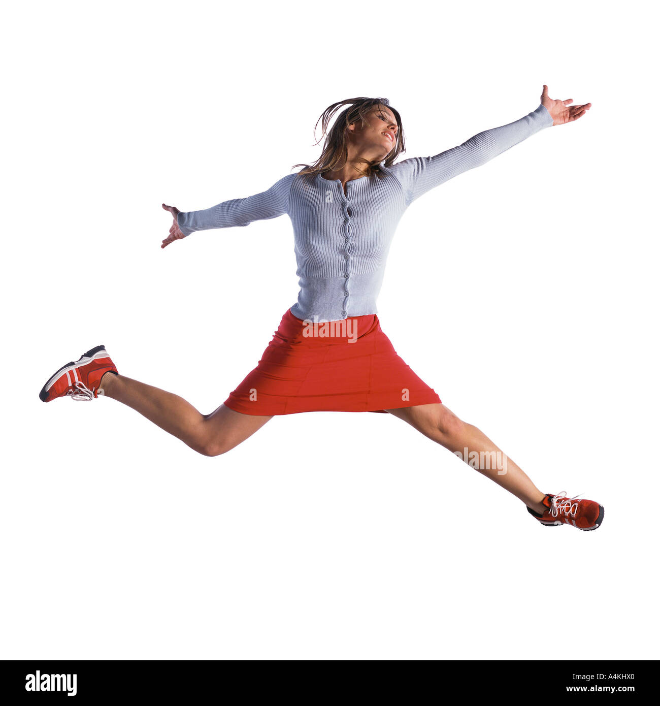 Legs woman in skirt Cut Out Stock Images & Pictures - Alamy