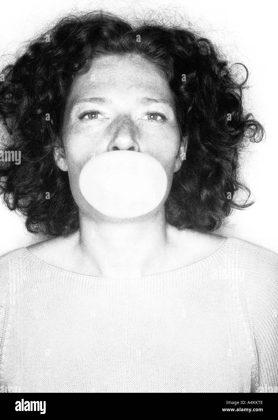 Hair blowing Black and White Stock Photos & Images - Alamy