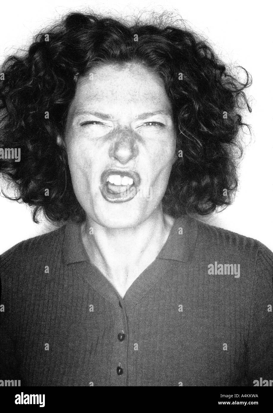 Woman sneering hi-res stock photography and images - Alamy