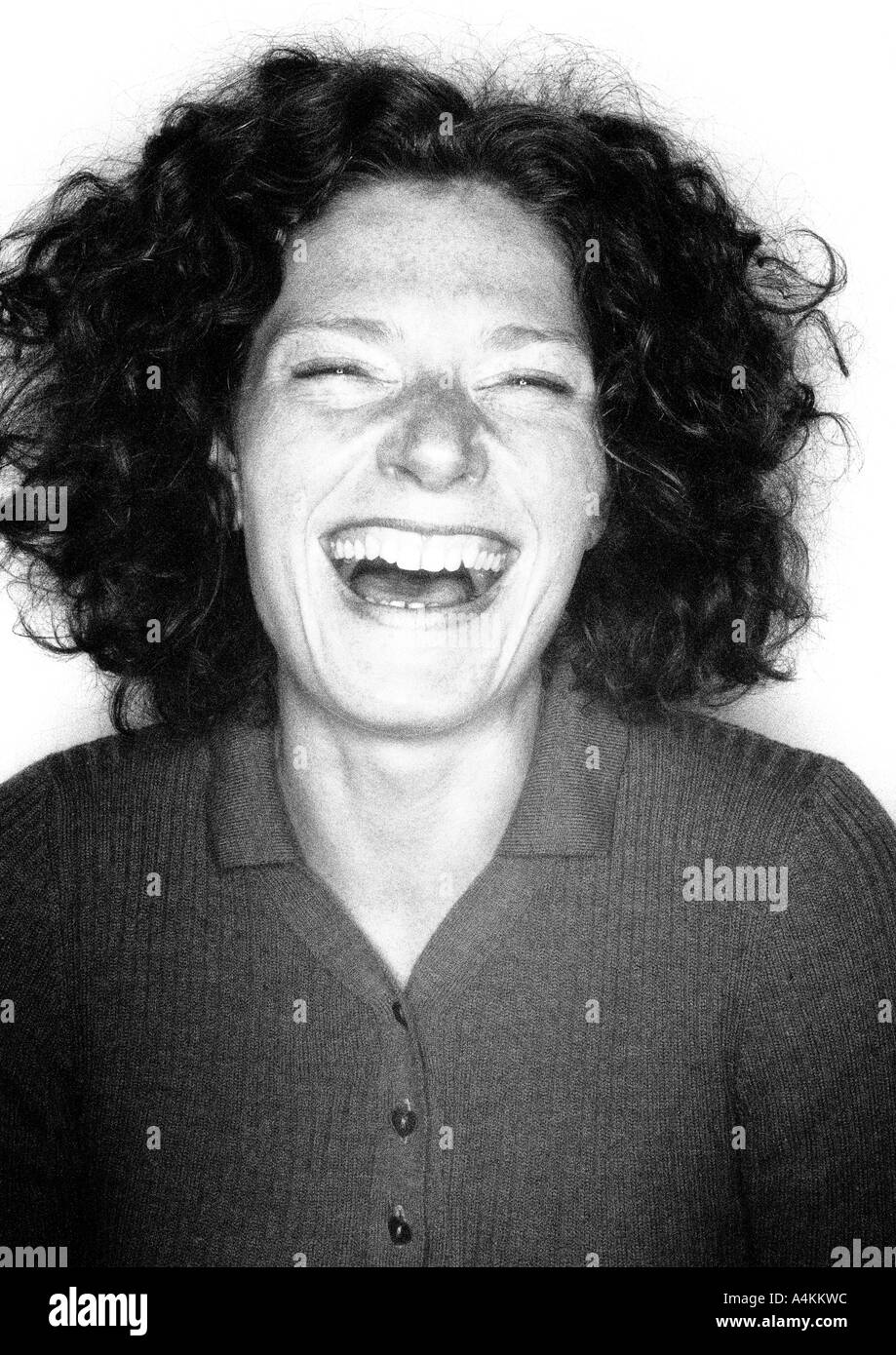 Black and white photos laughing hi-res stock photography and images - Alamy