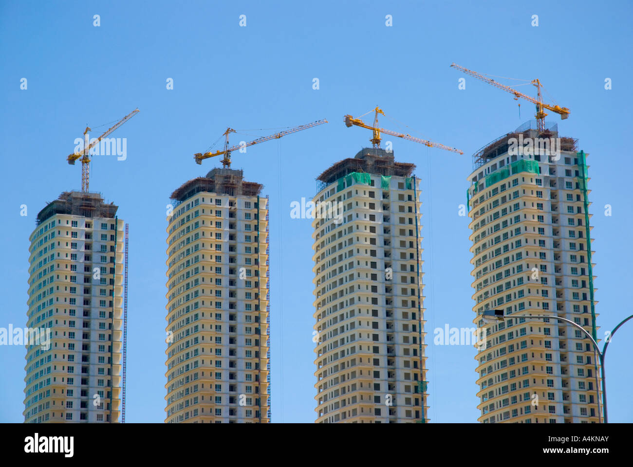 High rise condominium units under construction in Georgetown Malaysia ...