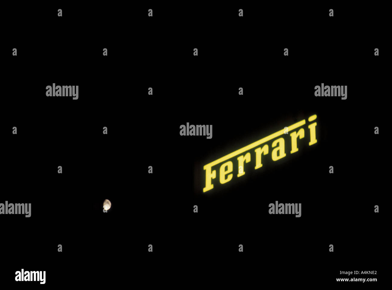 Ferrari and moon Stock Photo - Alamy