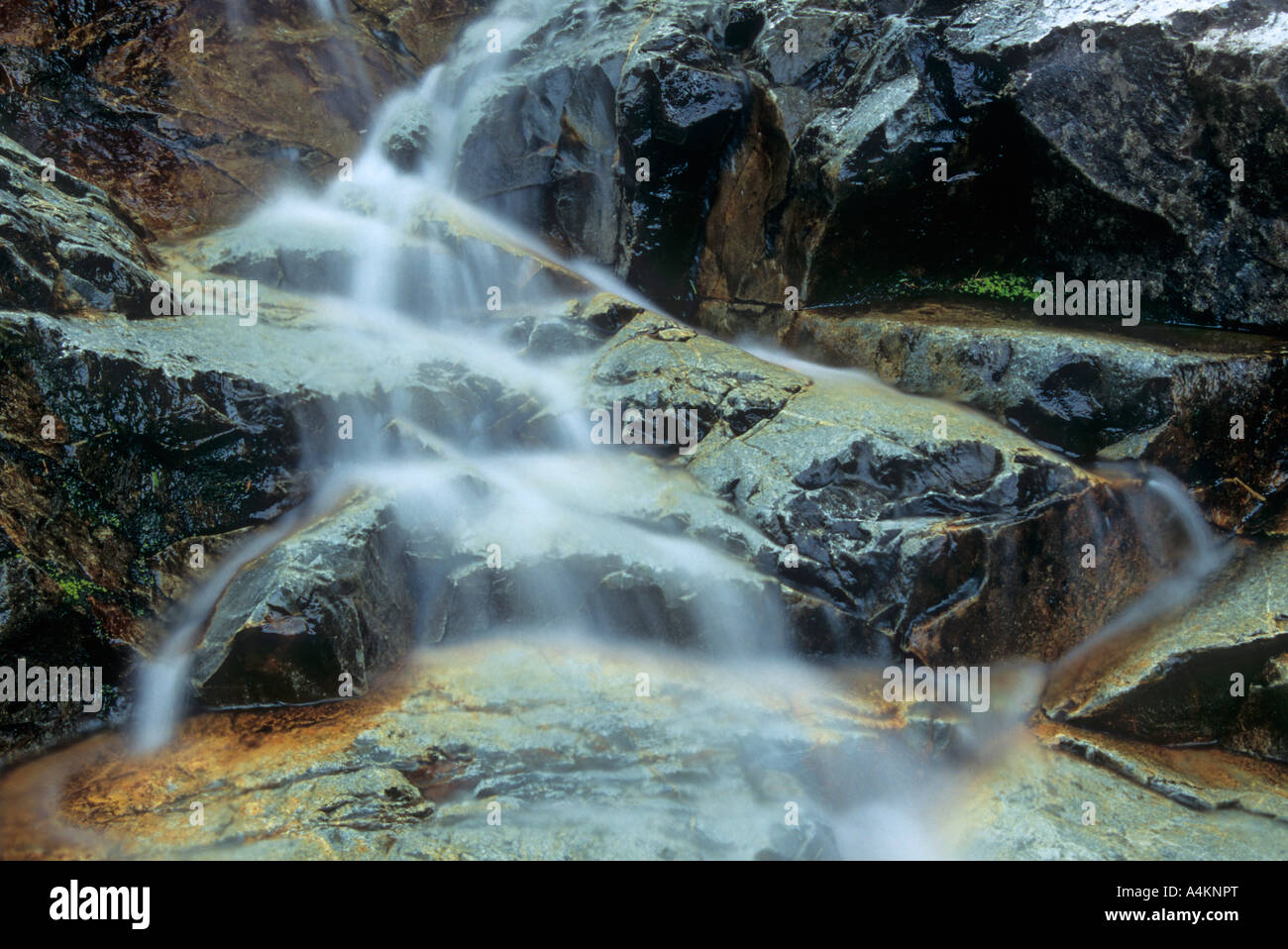 Waterfall in the Silver Creek Valley in the Mount Baker Snoqualmie ...