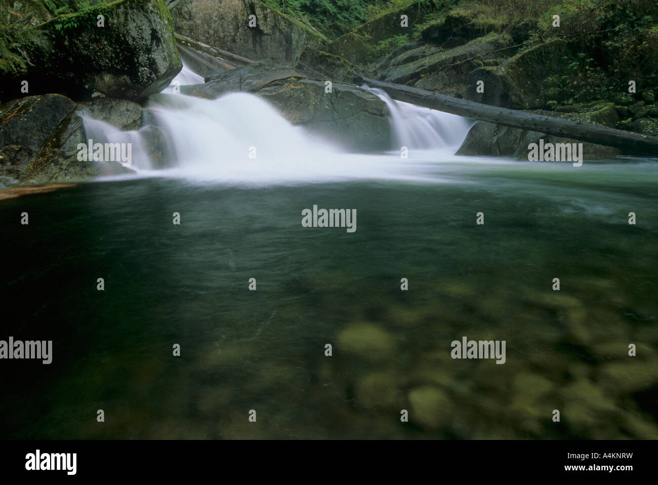 Waterfall on the Tye River in Mount Baker Snoqualmie National Forest ...