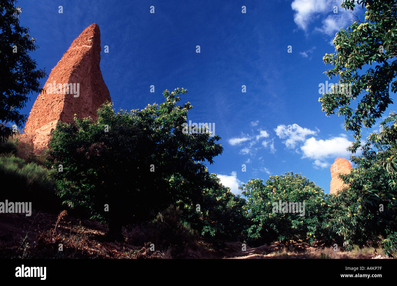 Las Medulas ancient roman gold mining site León province Spain Stock ...