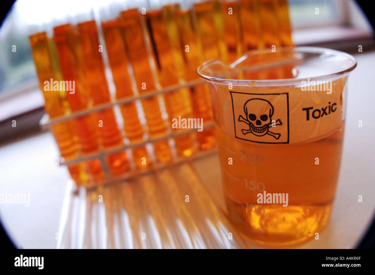 Beaker test tubes toxic poison hi-res stock photography and images - Alamy