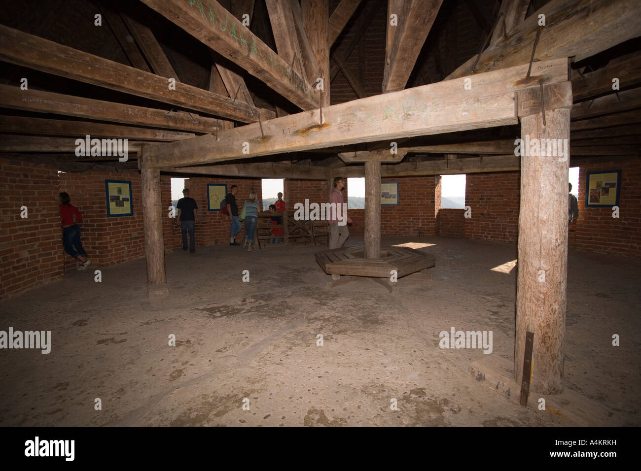 Chamber in tower of Turaida Castle Turaidas Pils Turaida Museum Reserve ...