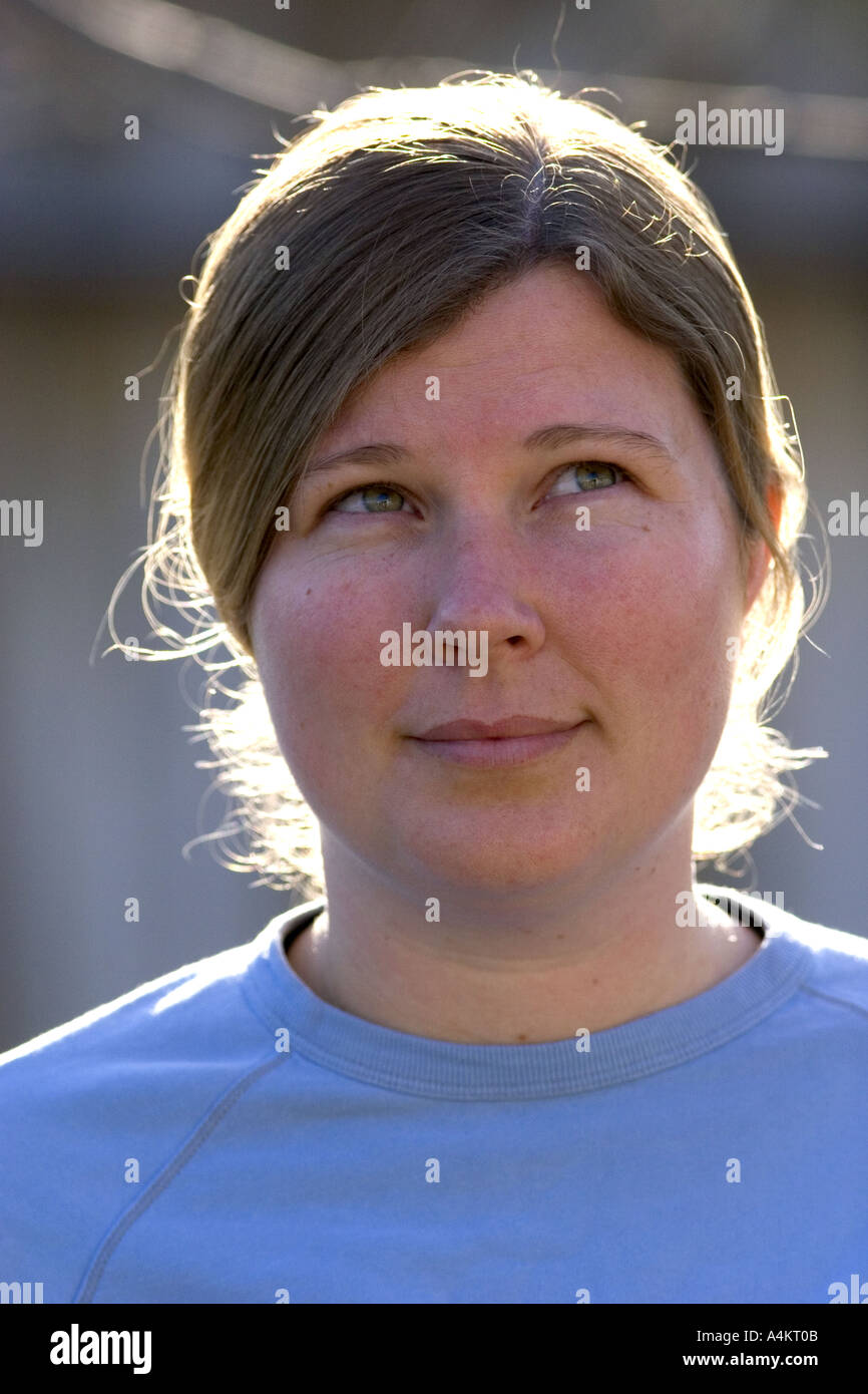 Portrait of a twenty eight year old woman Stock Photo - Alamy