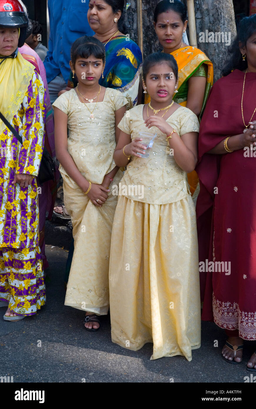 Dressed in their finest clothes Malaysian Tamil Indians celebrate ...