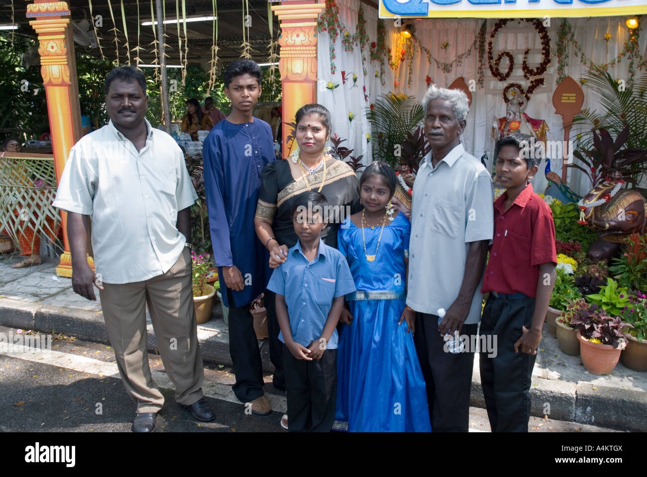 Dressed in their finest clothes for the festival Malaysian Tamil ...