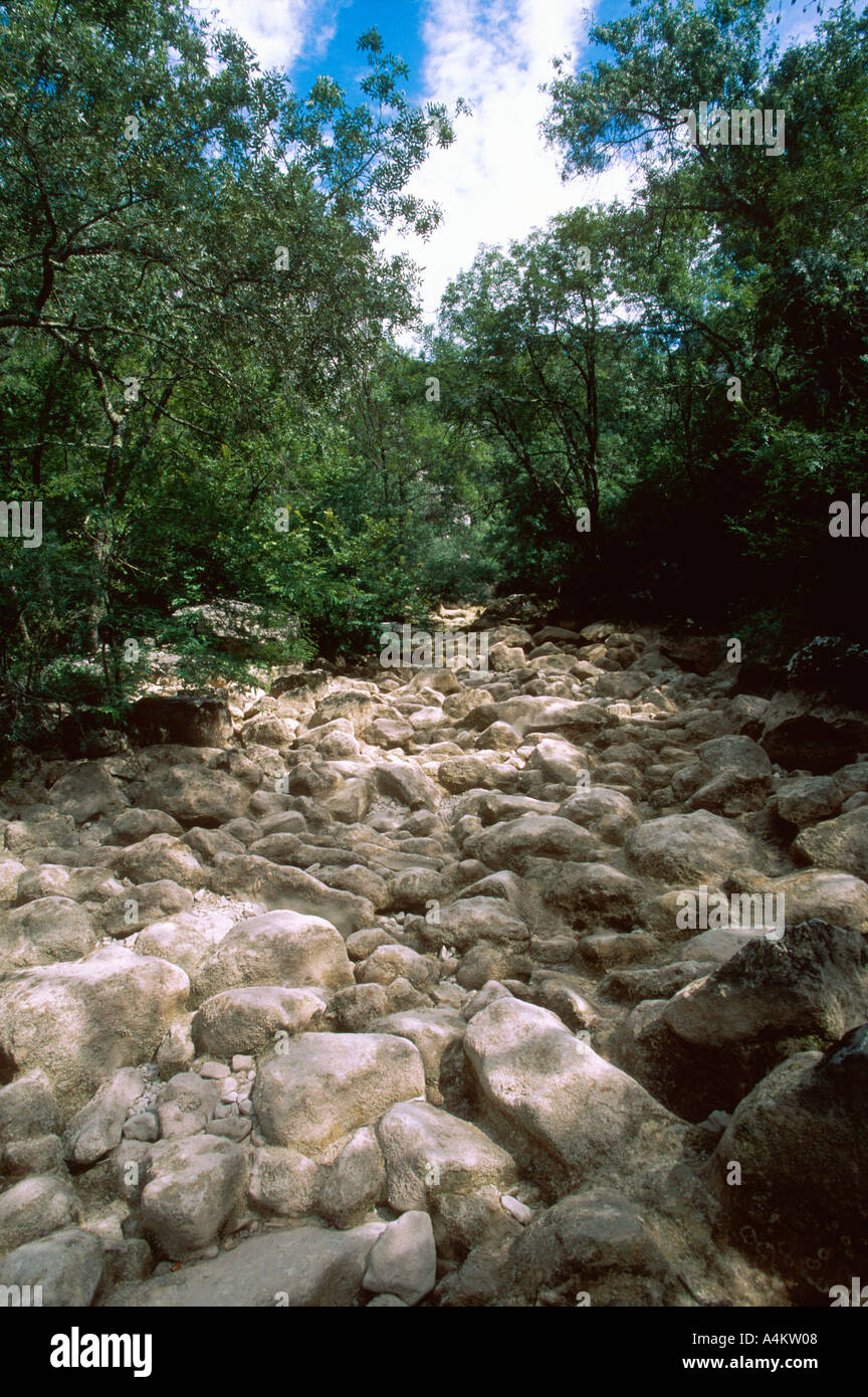 Dry river near Montpellier France Stock Photo - Alamy