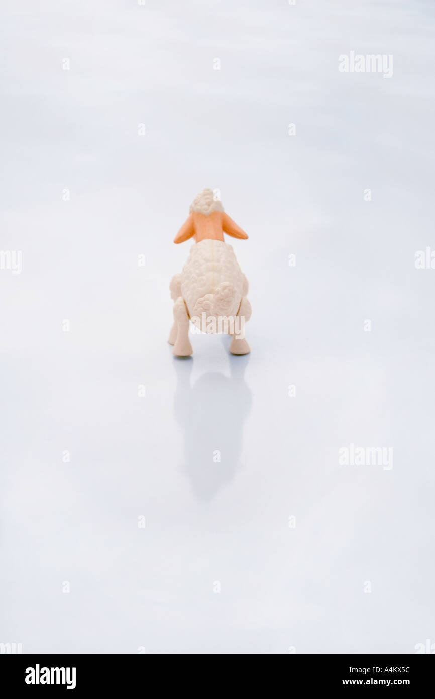Plastic sheep toy Stock Photo - Alamy