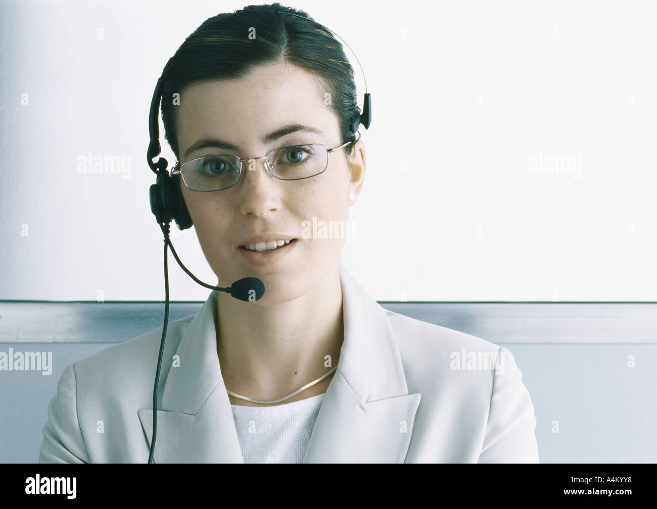 Executives wearing headsets hi-res stock photography and images - Alamy
