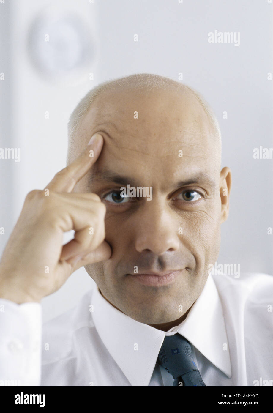 Shaved forehead hi-res stock photography and images - Alamy