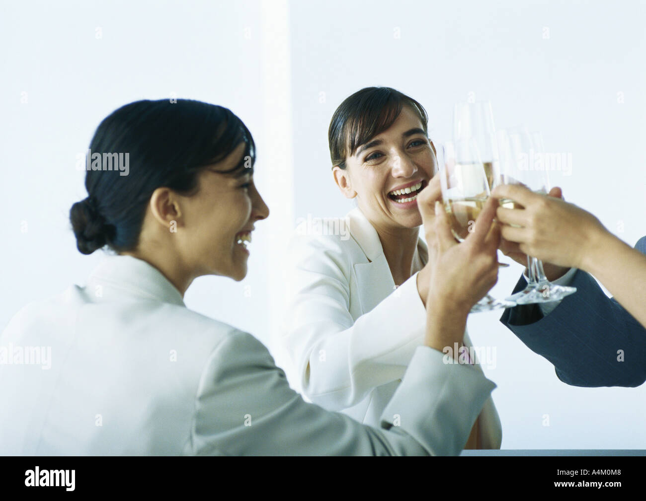 Together victory white collar woman young hi-res stock photography and ...