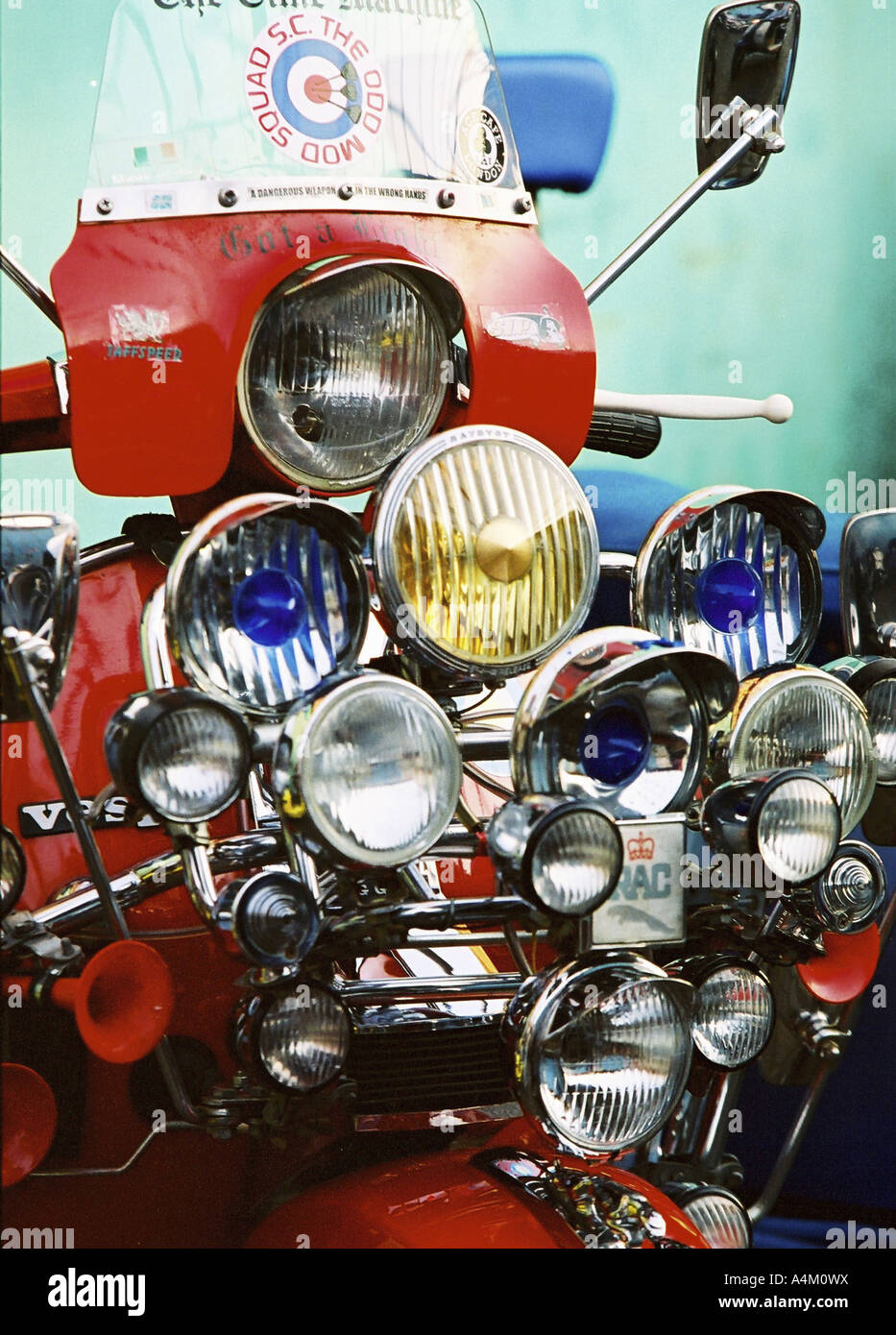 Vespa scooter at rally 2002 Stock Photo - Alamy