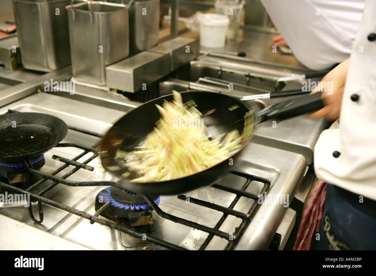 DEU Germany Kitchen of a Restaurant Stock Photo - Alamy