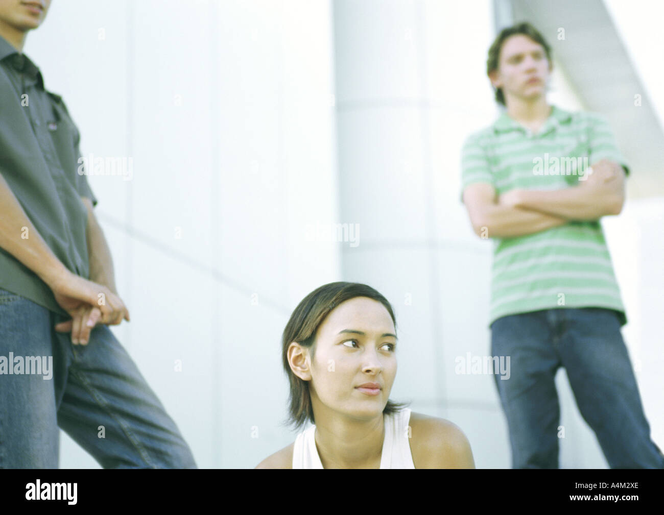 High School Student Waiting Outside High Resolution Stock Photography ...