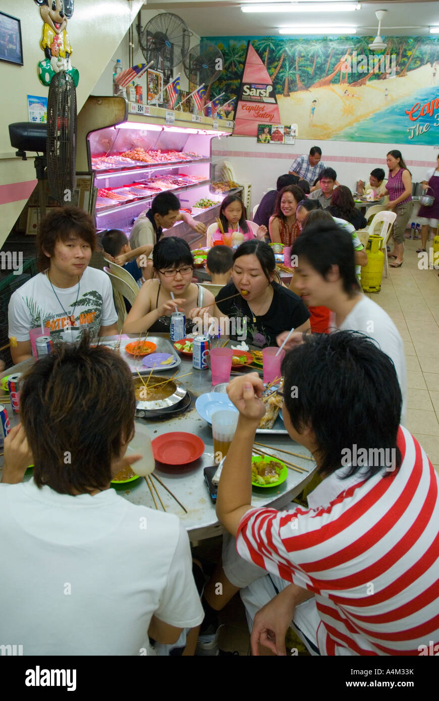 The interior of Capitol Satay a popular satay restaurant on Lorong ...