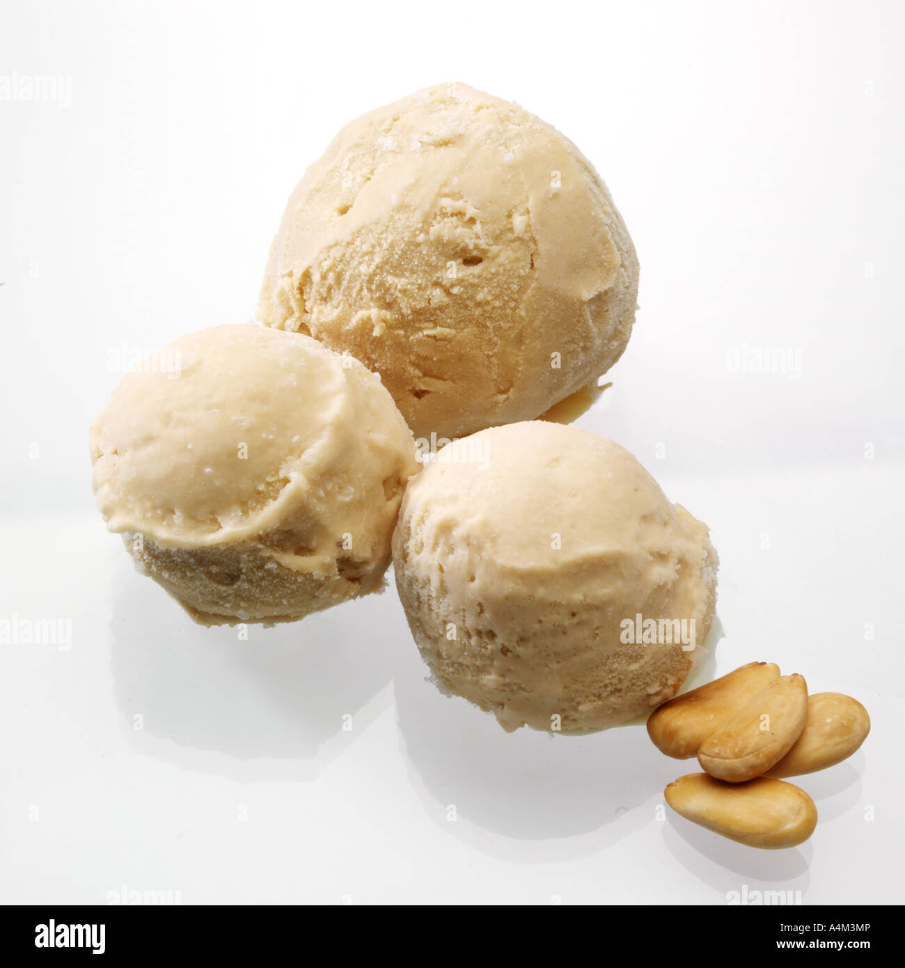 Almond ice cream Stock Photo - Alamy
