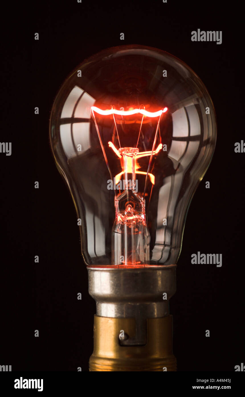 Electric Lightbulb lit Stock Photo - Alamy