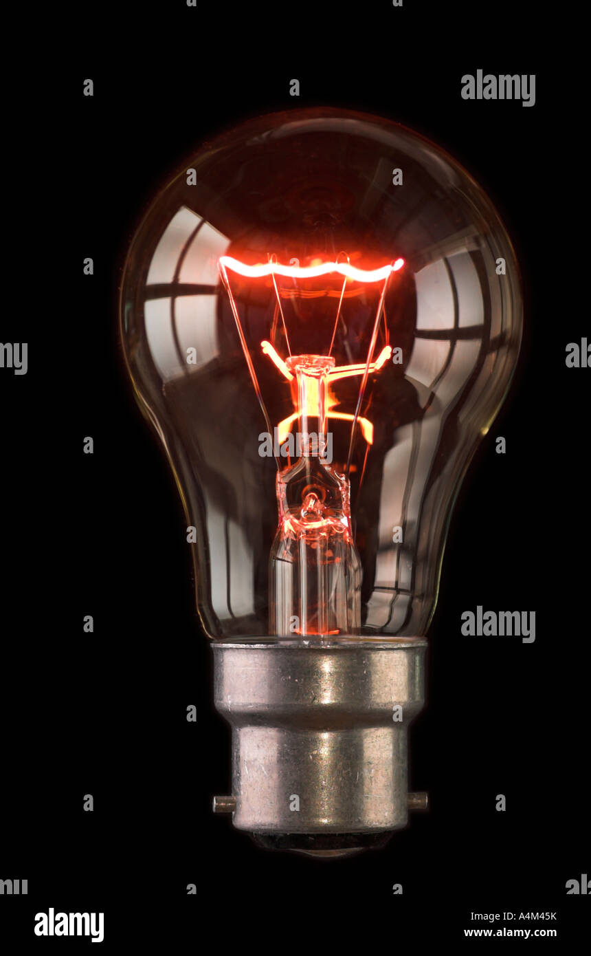 Electric Lightbulb lit Stock Photo - Alamy