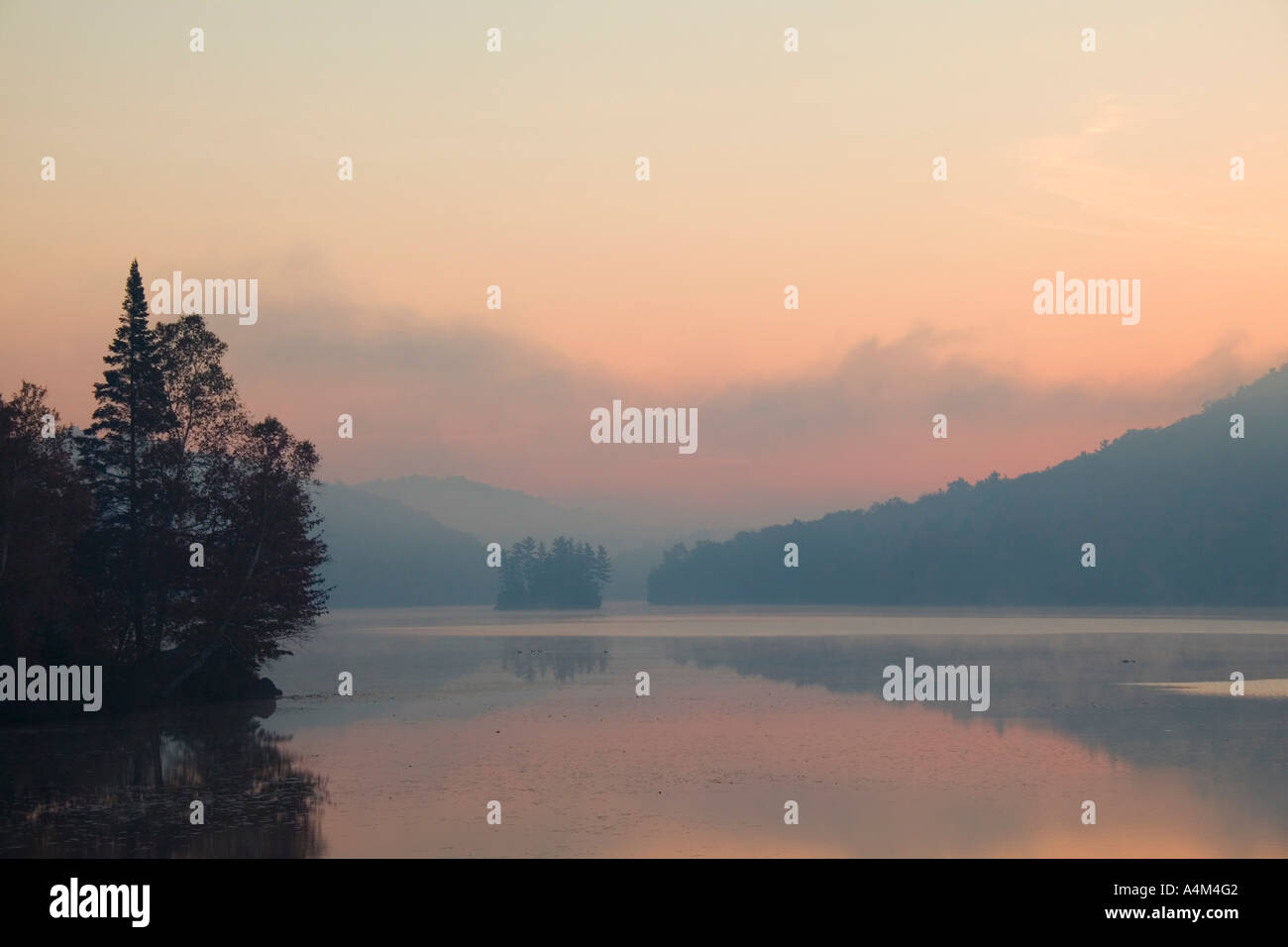 Mist and fog over water Stock Photo - Alamy