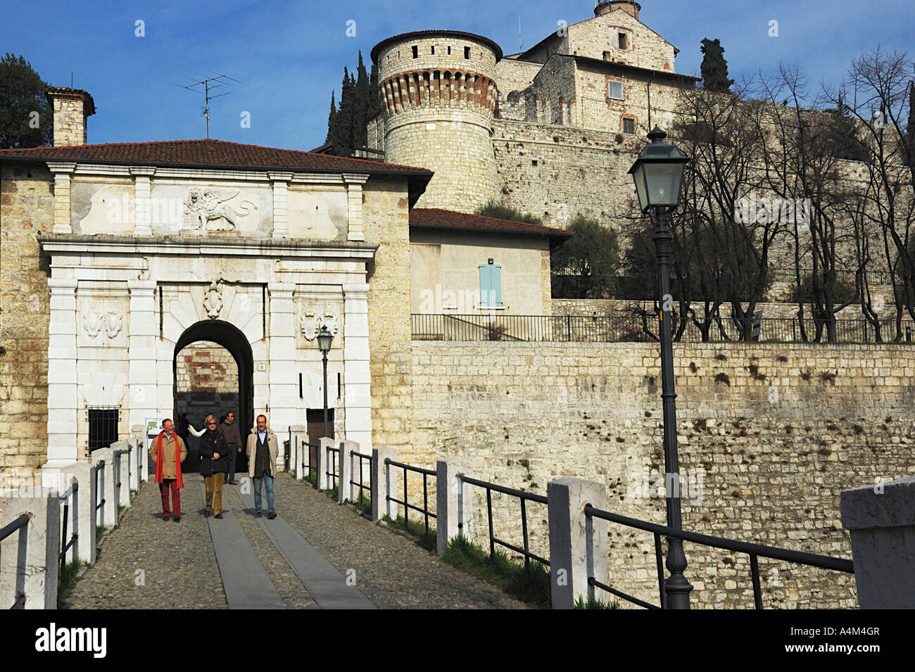 Brescia Castle, Italy Stock Photo - Alamy