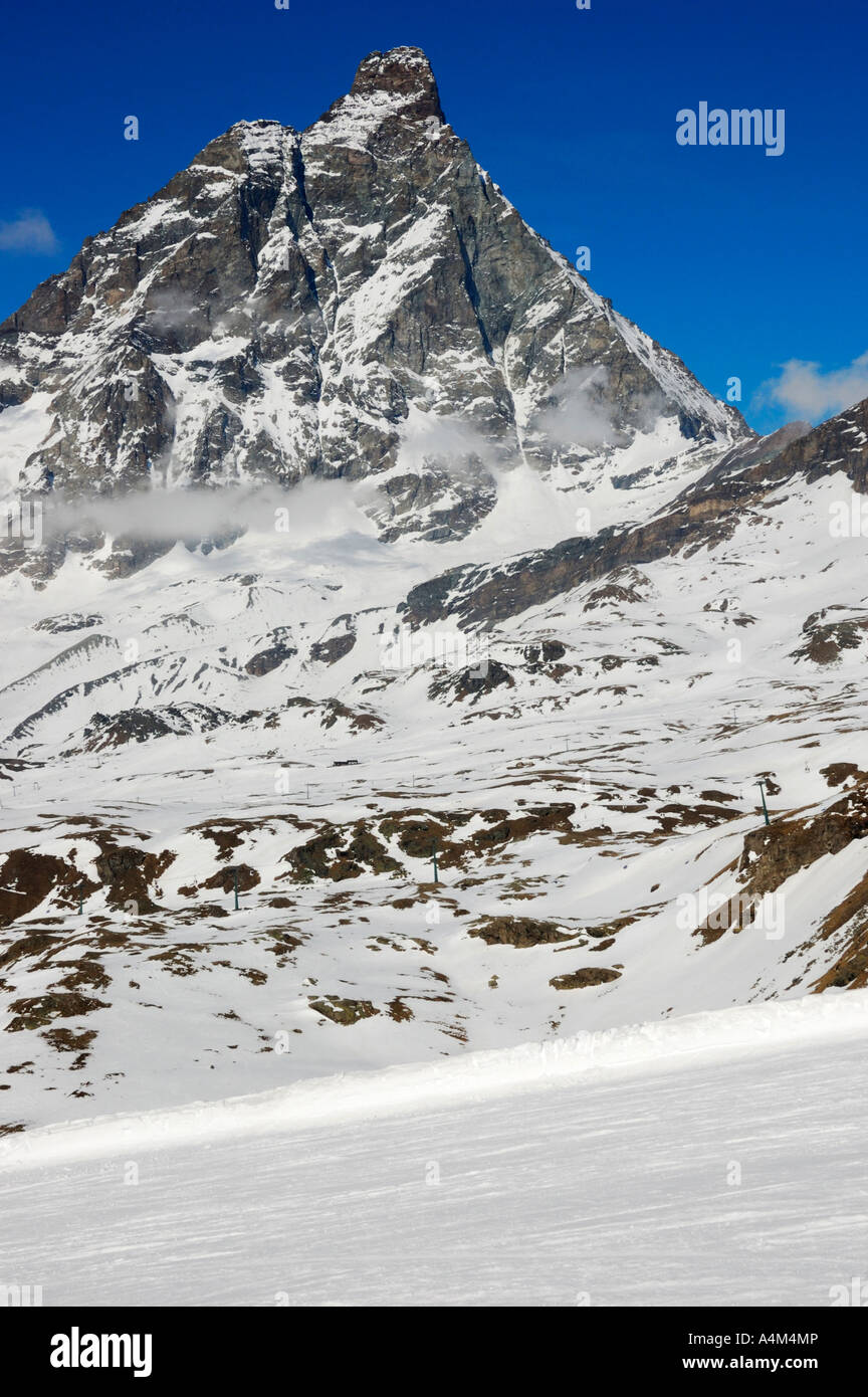 Ski slopes mount cervino hi-res stock photography and images - Alamy