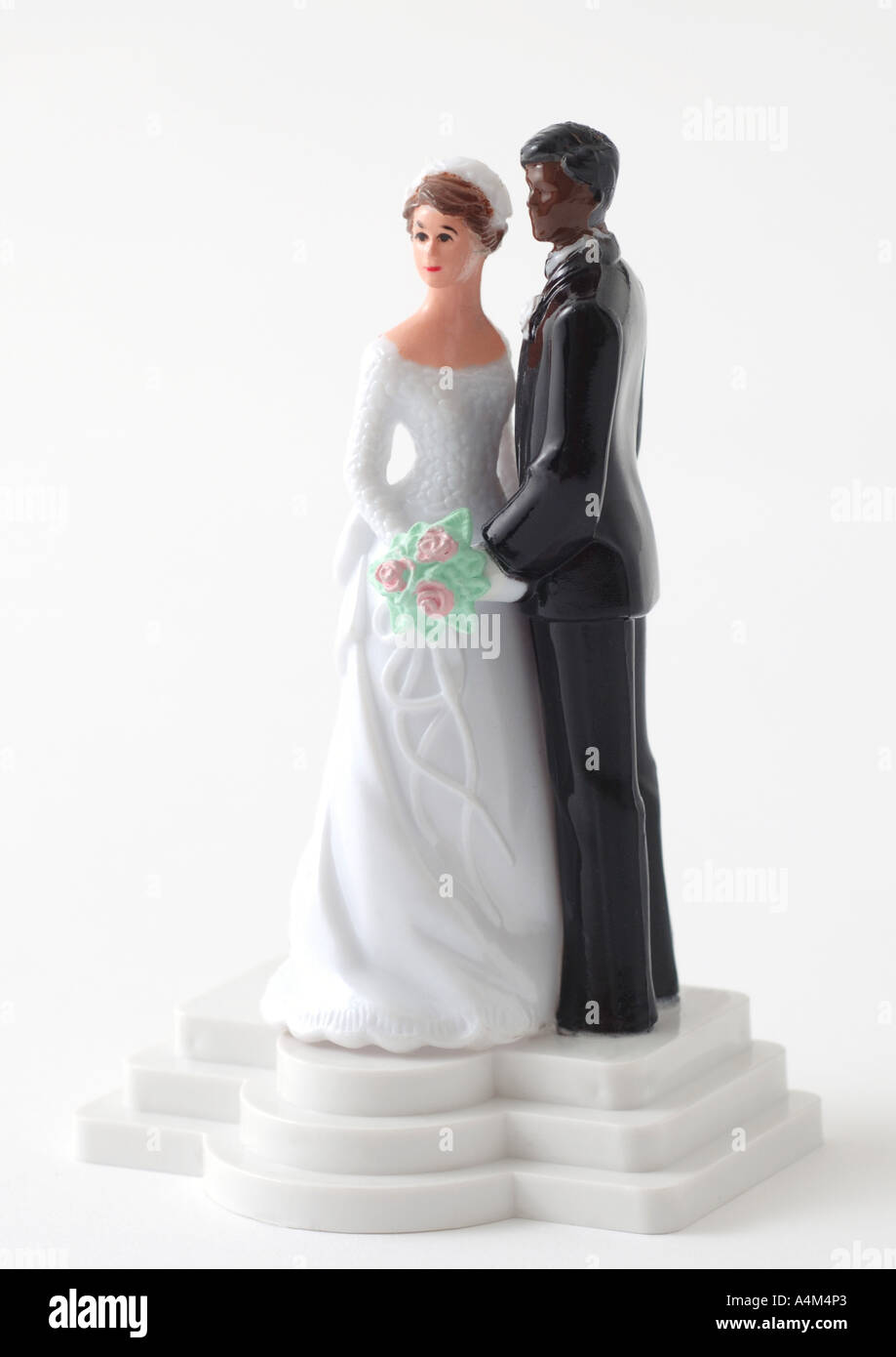 Wedding cake figurines Stock Photo - Alamy