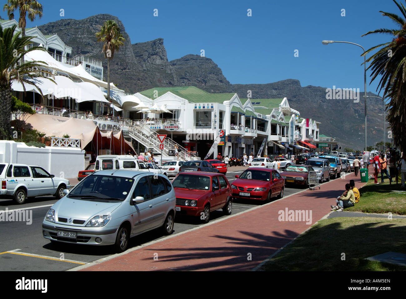 Camps Bay seaside resort Cape Town South Africa RSA T Promenade and the ...