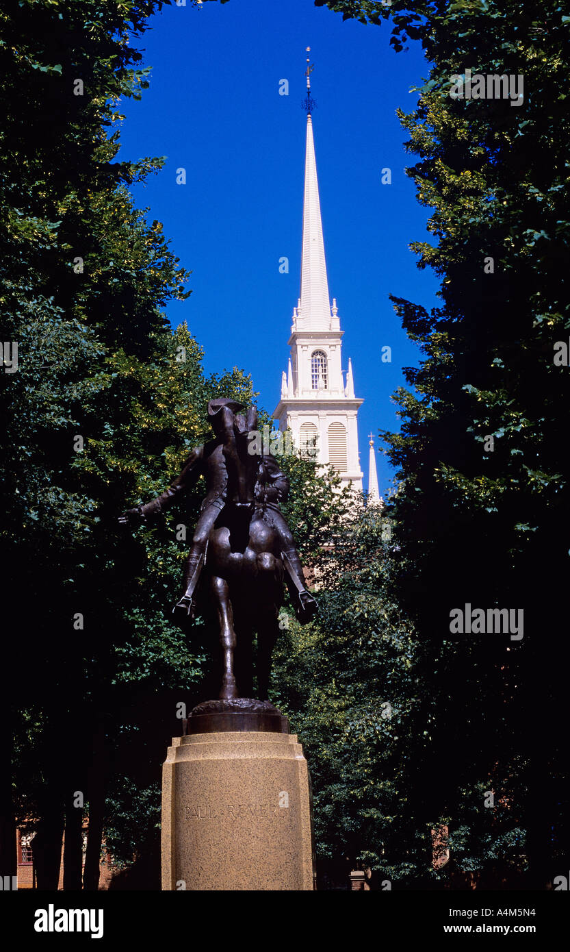 Boston paul revere statue hi-res stock photography and images - Alamy