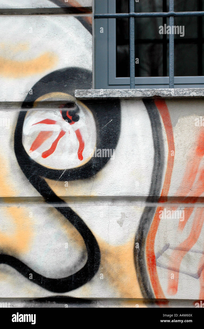 Graffiti Milan Italy Stock Photo - Alamy