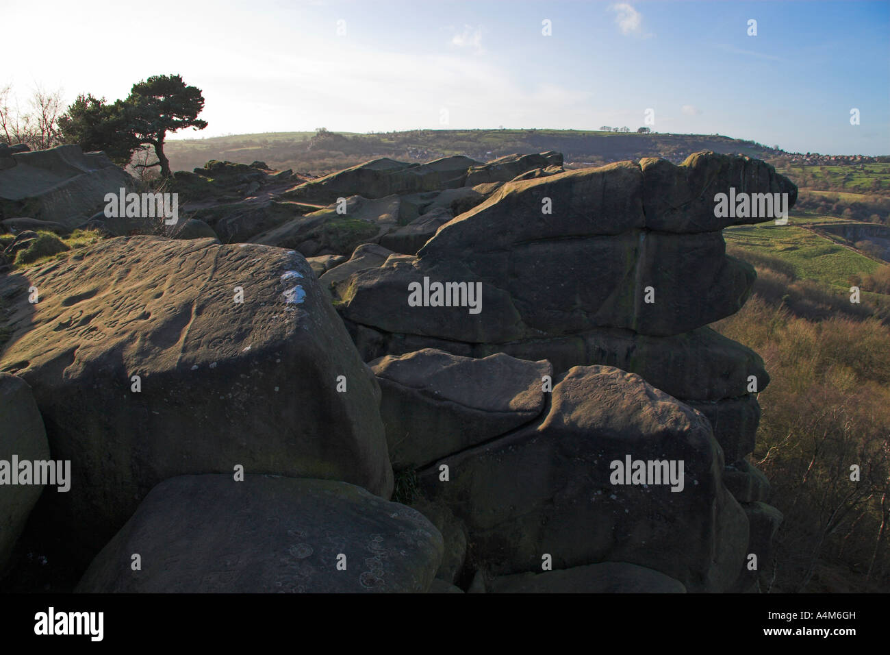Black Rock, High Peak Trail, Peak District, Derbyshire, England Stock ...