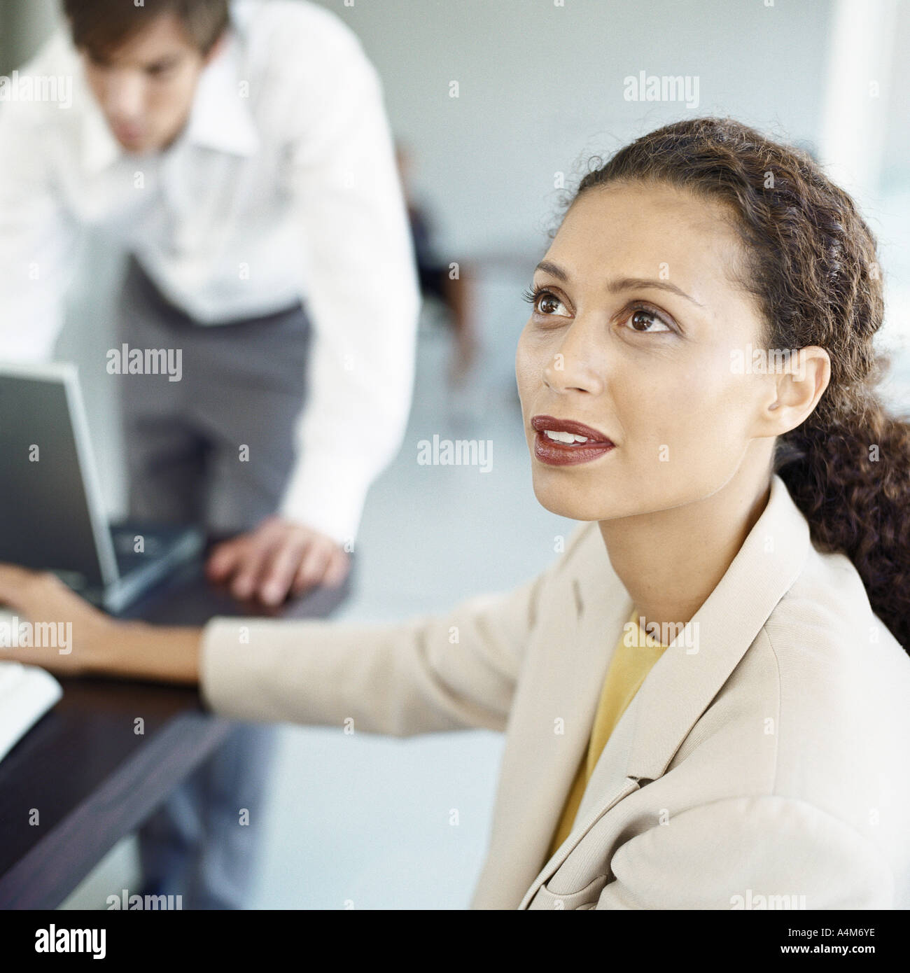 Hardworking businessman typing on computer hi-res stock photography and ...