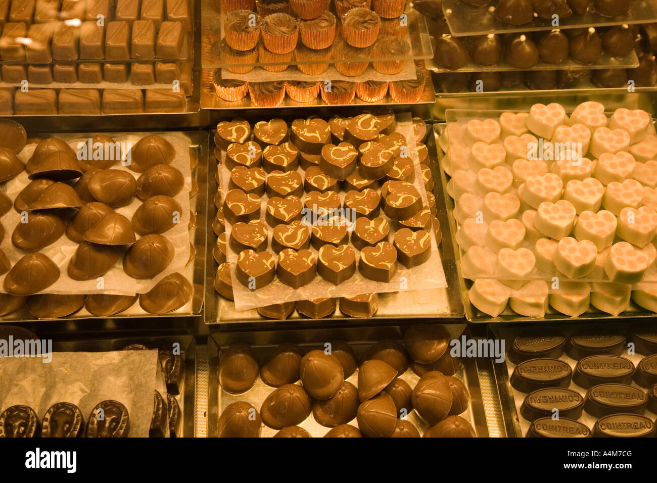 Handmade chocolates display hi-res stock photography and images - Alamy