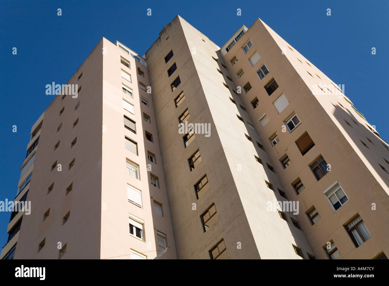 High rise apartment block in Playamar area Torremolinos Malaga Province ...