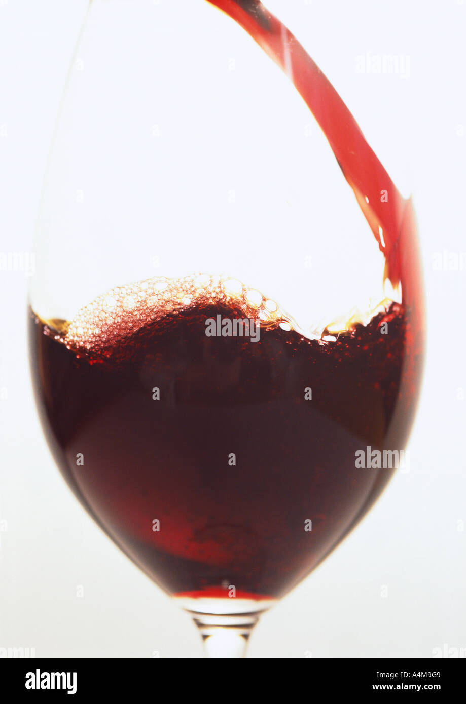Glass of red wine Stock Photo - Alamy