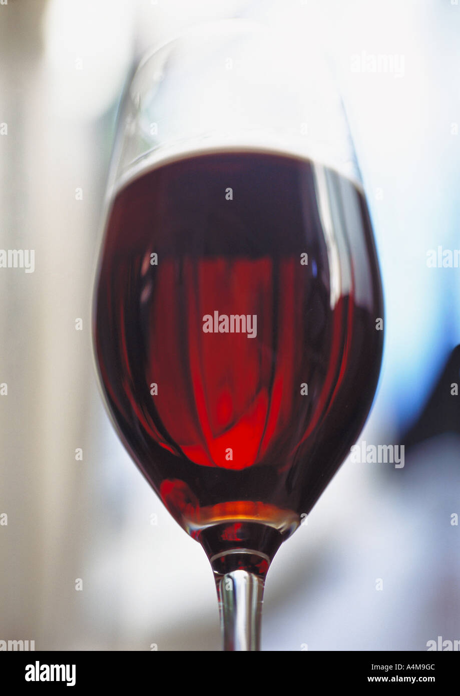 Glass of red wine Stock Photo - Alamy