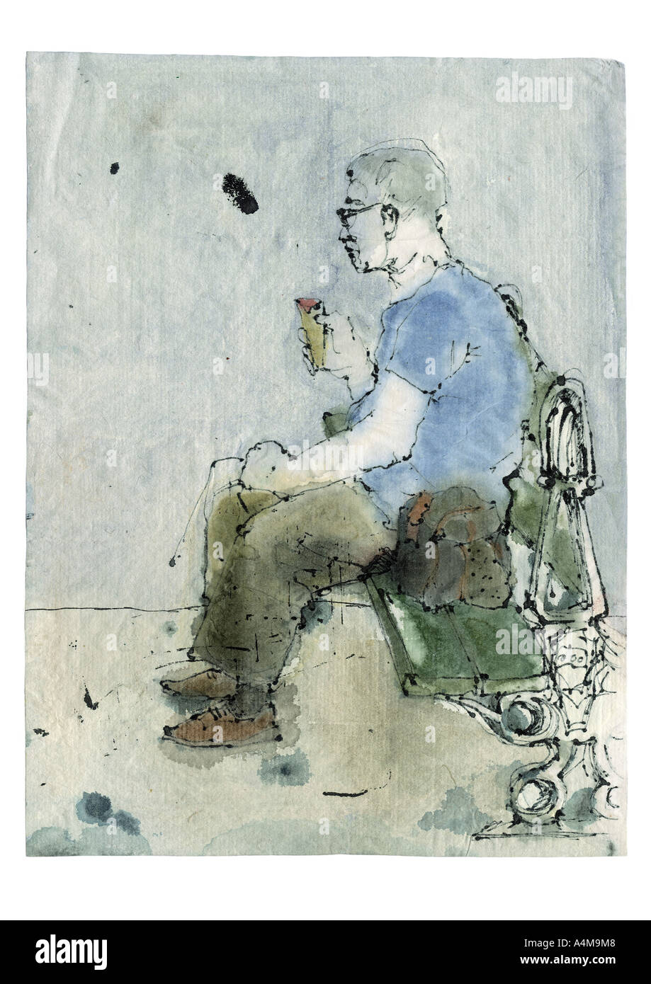 Park bench benches Cut Out Stock Images & Pictures - Alamy