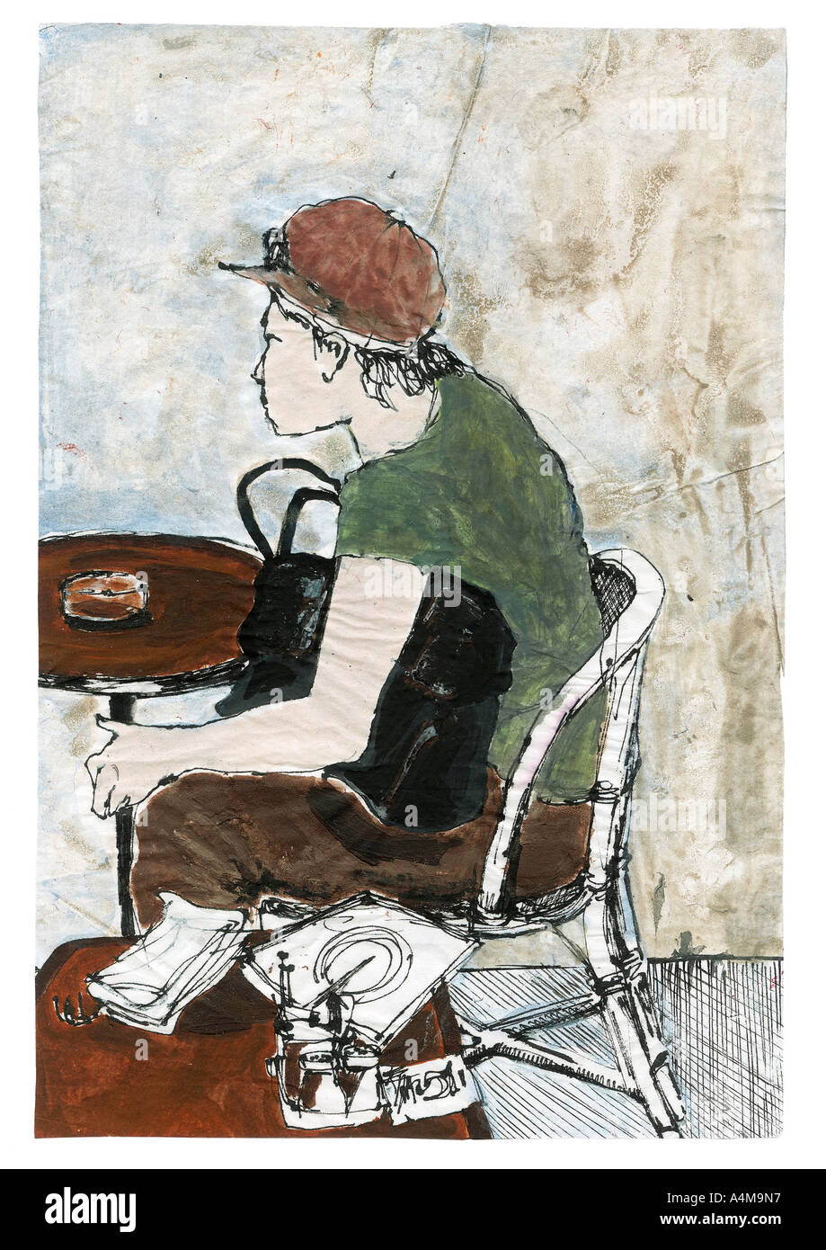 View cafe bar in Cut Out Stock Images & Pictures - Alamy