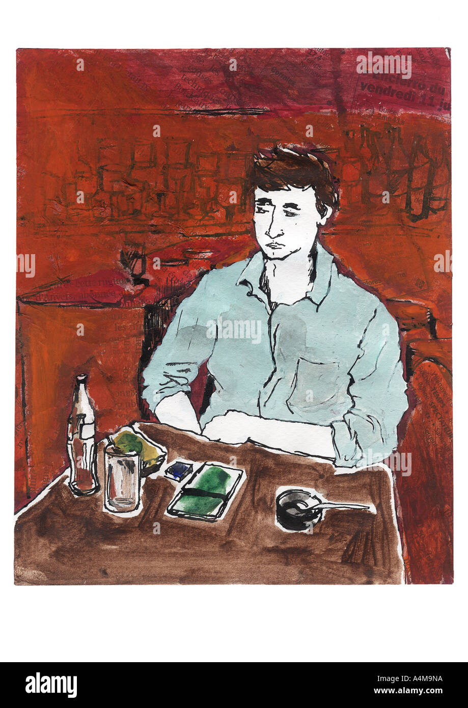 View cafe bar in Cut Out Stock Images & Pictures - Alamy