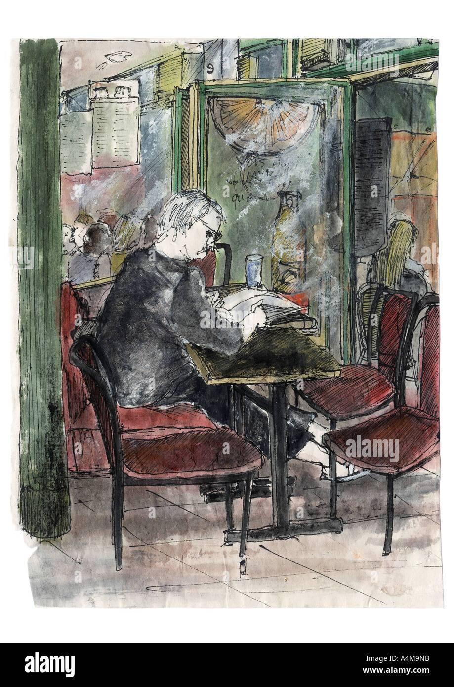 View cafe bar in Cut Out Stock Images & Pictures - Alamy