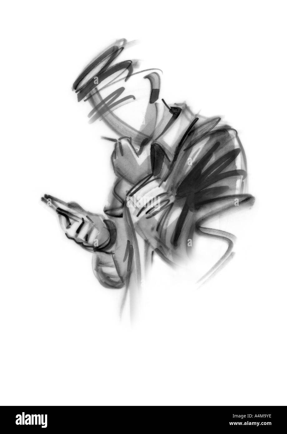 Notes businessman Black and White Stock Photos & Images - Alamy