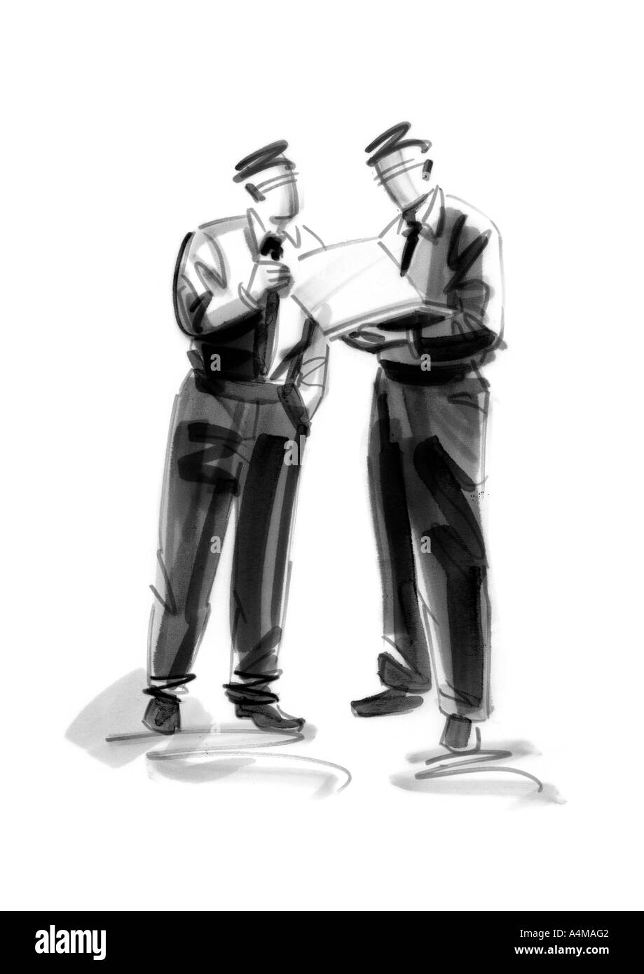 People working laptop documents Cut Out Stock Images & Pictures - Alamy